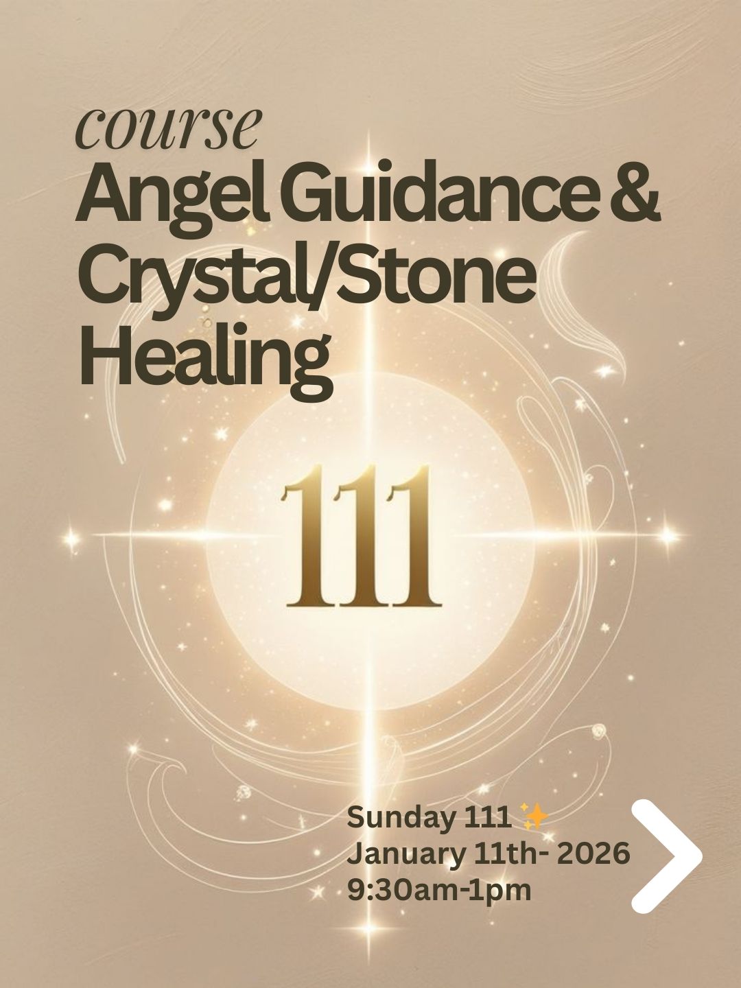 Angel Guidance & Crystal/Stone Healing Course - 111 January 11th -Sund ...