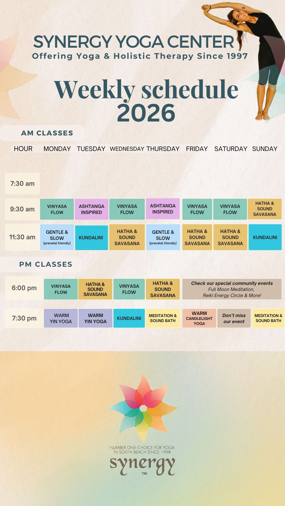 PRICES Classes | Synergy Yoga Miami Beach - Synergy Yoga South Beach